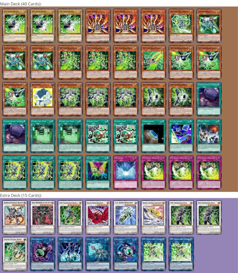 Deck Psy-Frame - Yuginews